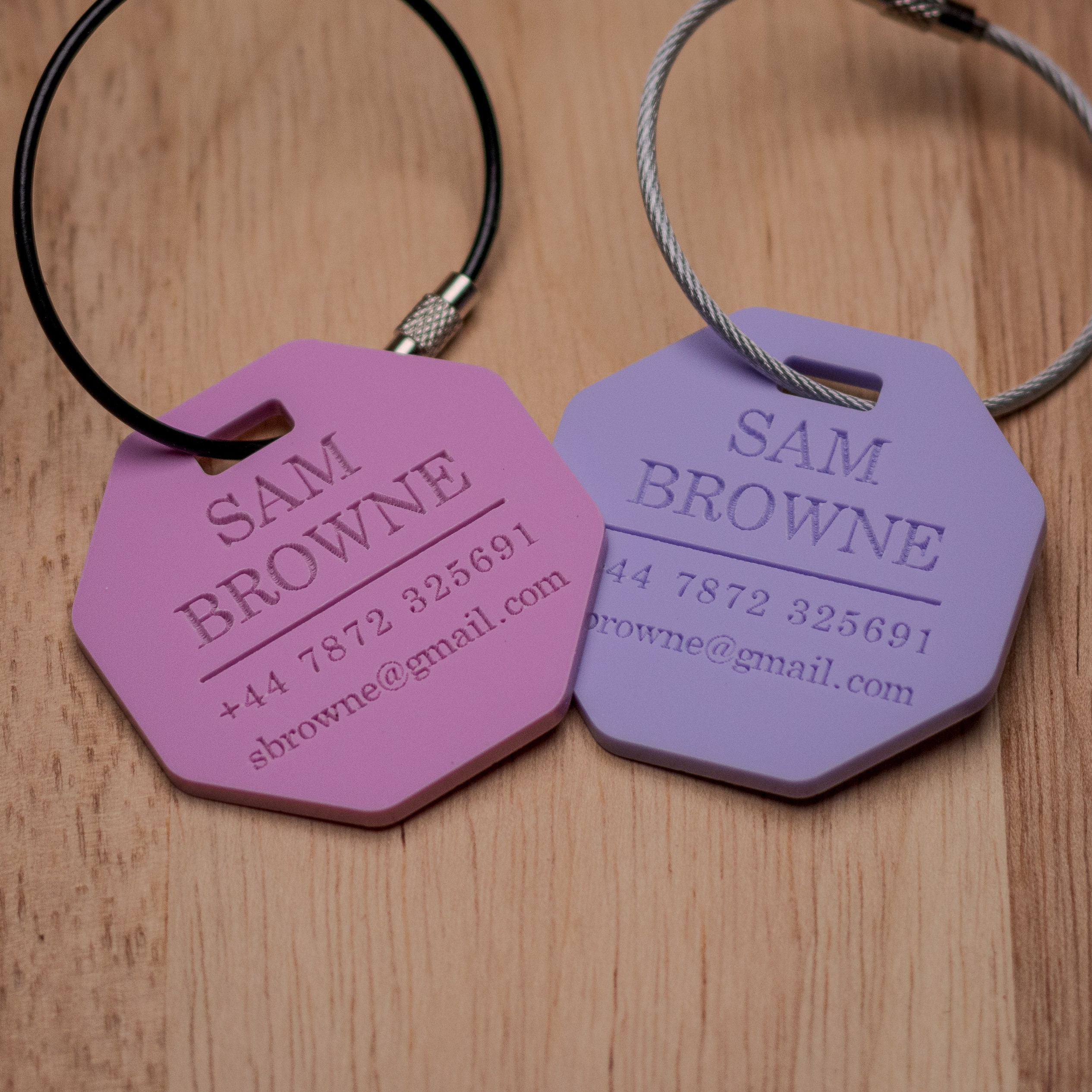 Personalised Luggage Tags Custom Engraved Luggage Tags Suitcase Bag Tag ...