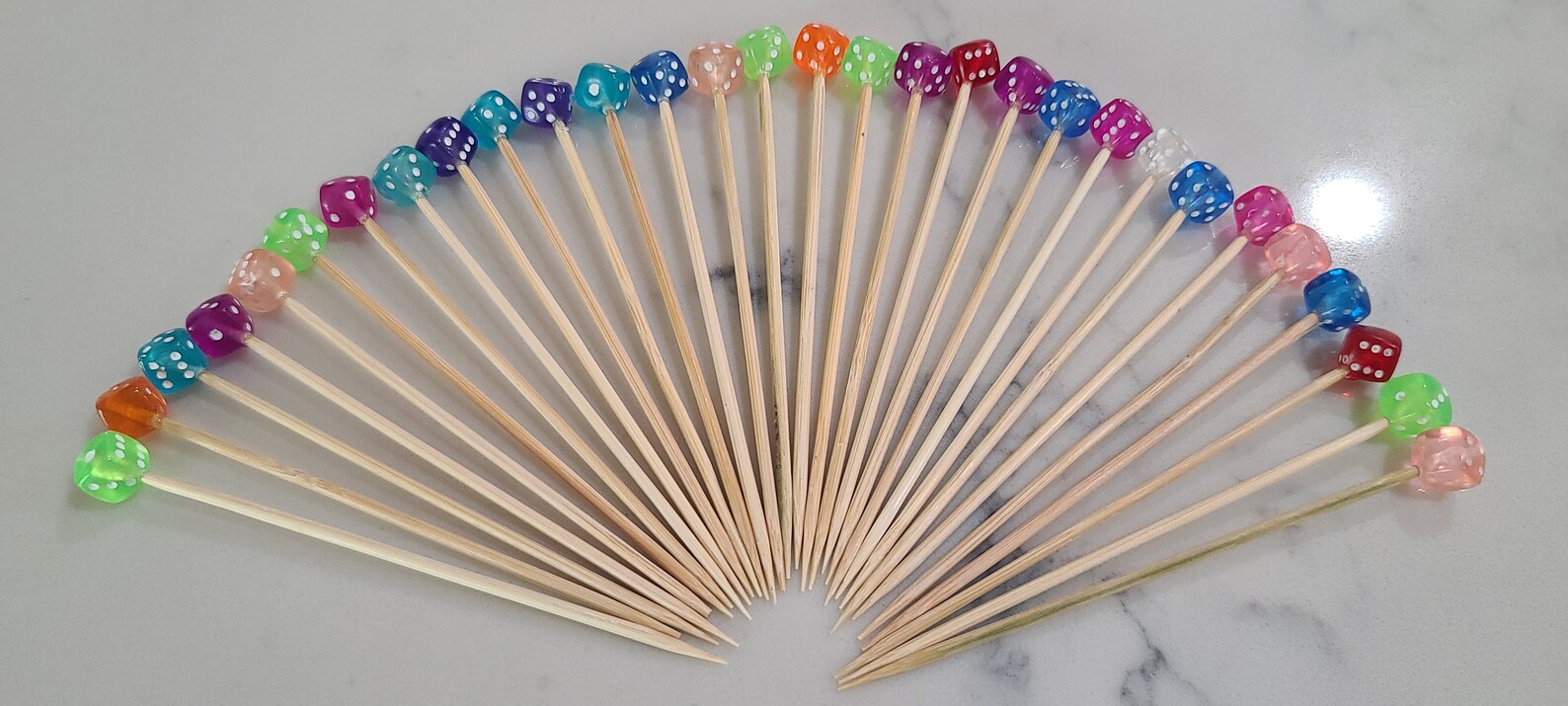 25 Dice Appetizer Toothpicks, Appetizer Sticks, Sandwich Picks ...