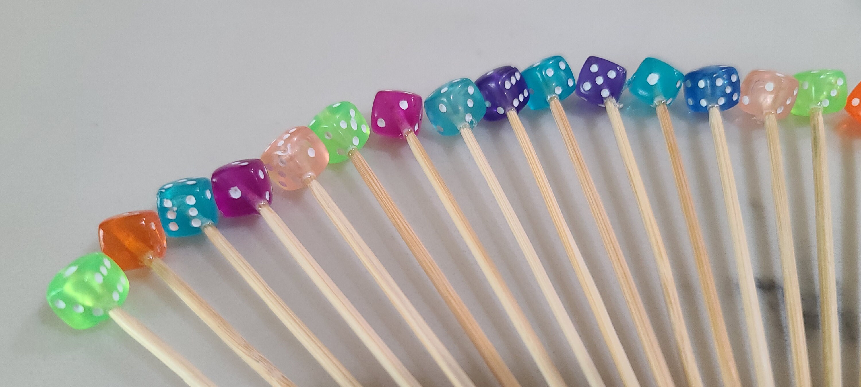 25 Dice Appetizer Toothpicks, Appetizer Sticks, Sandwich Picks ...