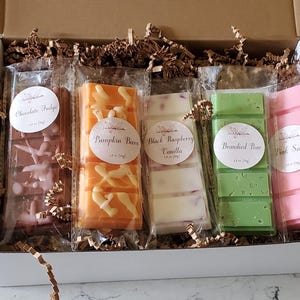 Scented Wax Melts Gift Set: Colorful Snap Bars, Handmade Variety Pack ...