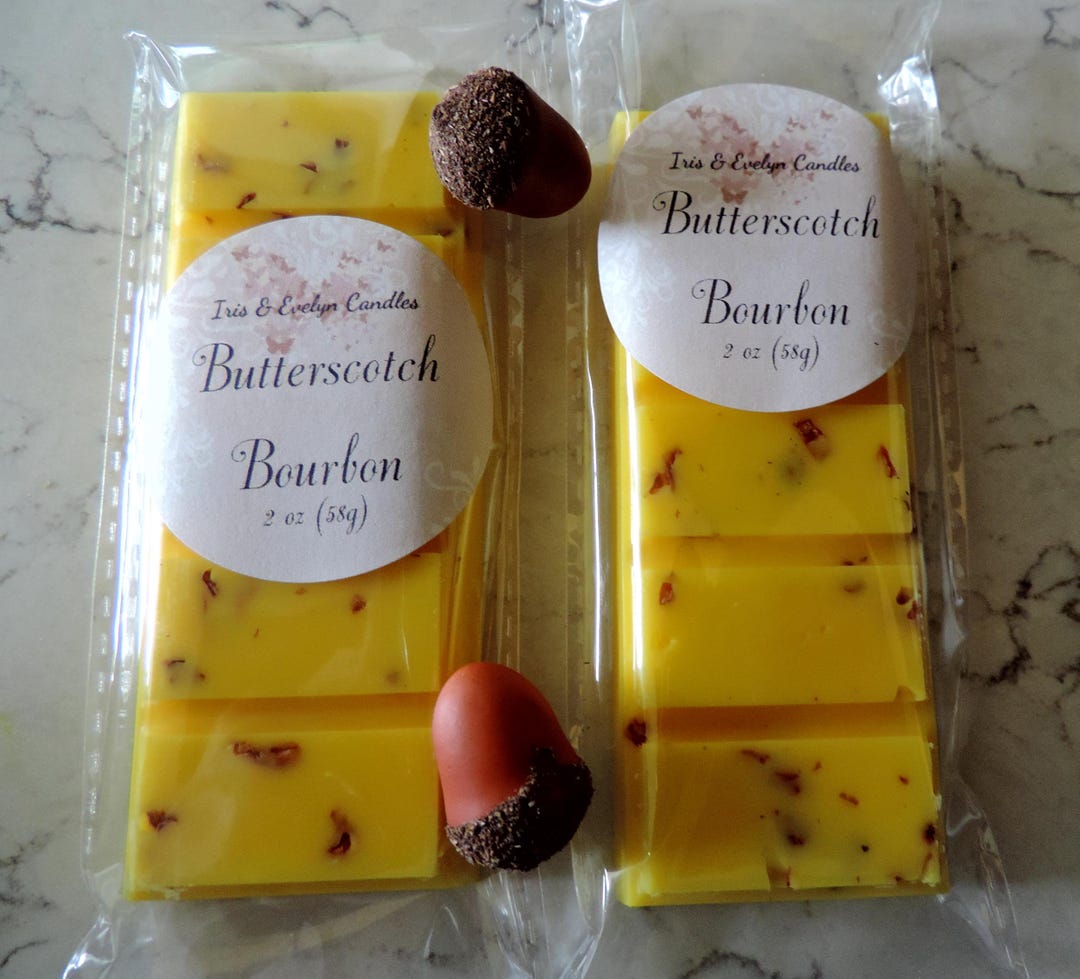 Fall Butterscotch Bourbon Snap Bar Melts, Handmade Wax Melts, Autumn ...
