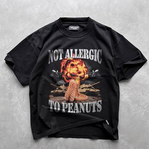 Not Allergic to Peanuts Meme Shirt: Funny 90s Graphic Tee - Etsy