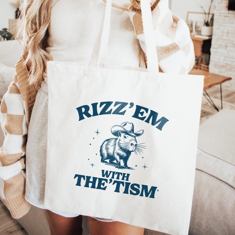 Funny Tote Bag, Retro Meme Tote, Weird Crazy Design, Cute Quirky Gift ...