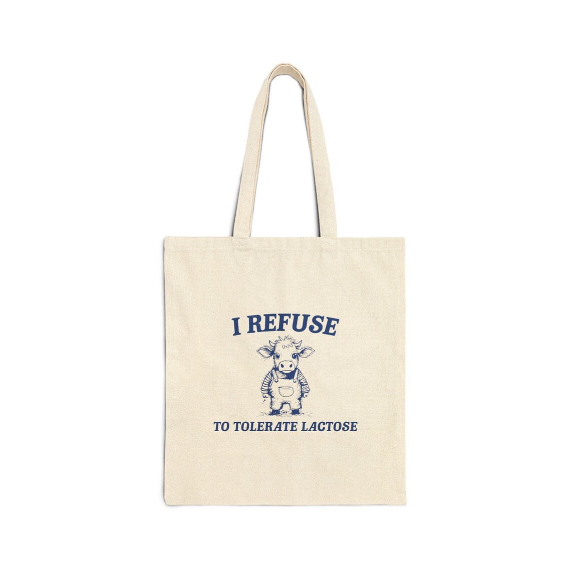 Funny Lactose Intolerance Tote Bag: Retro Meme Gift - Etsy