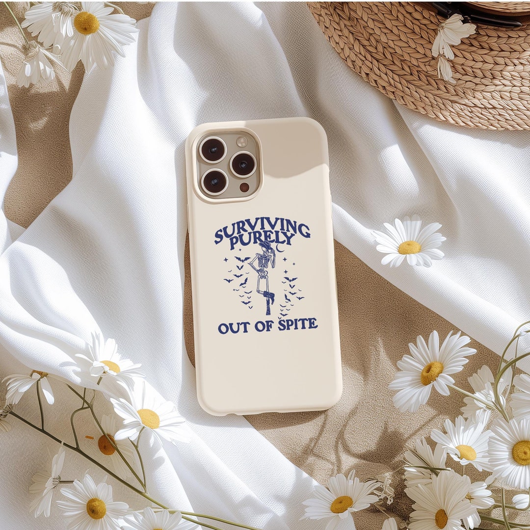 Spite Skeleton Funny iPhone Case, Meme iPhone Case, Funny Gift, Gifts ...
