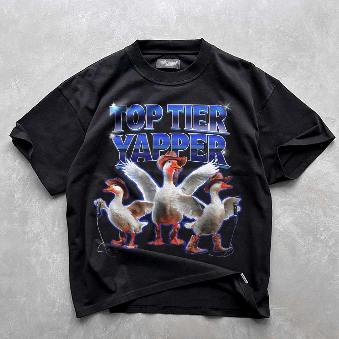 Top Tier Yapper Shirt, Meme T Shirt, Retro Cartoon T Shirt, Yapping ...