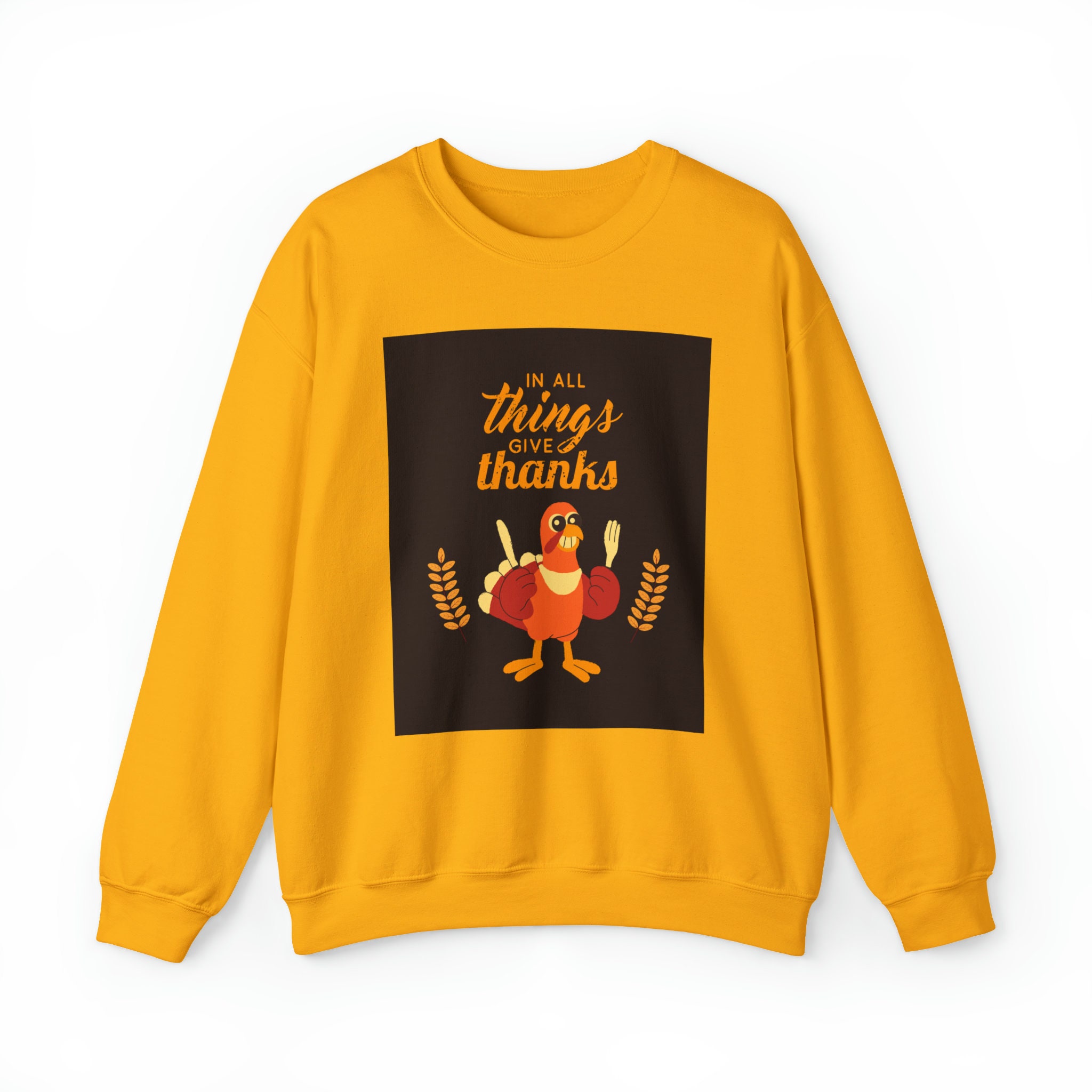 Thanksgiving Turkey Crewneck, Thanksgiving Fall Sweater, Fall Turkey ...