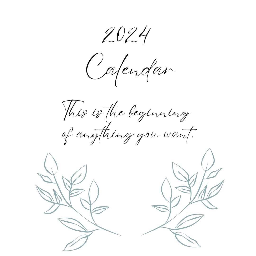 2024 Digital Calendar - Etsy