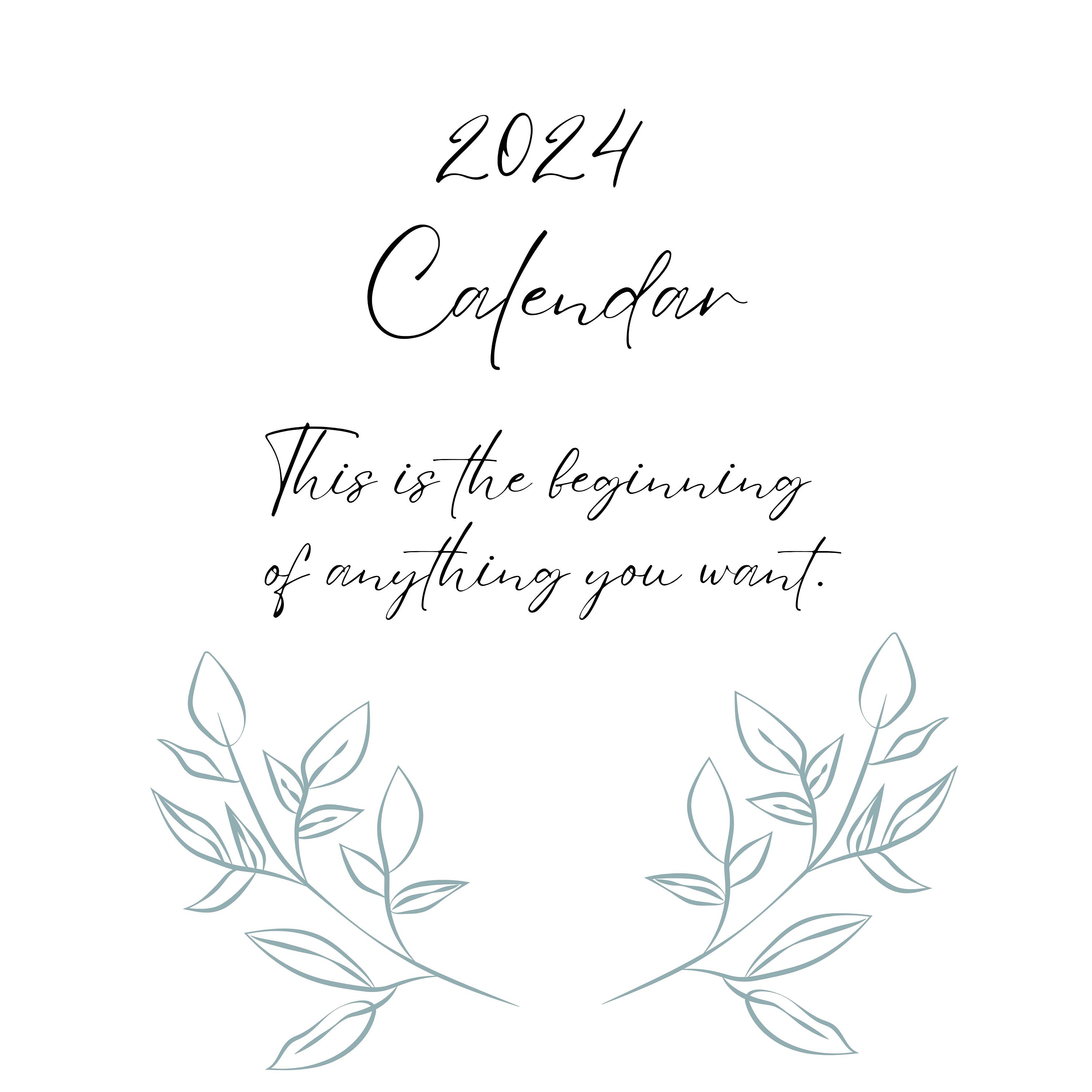 2024 Digital Calendar - Etsy