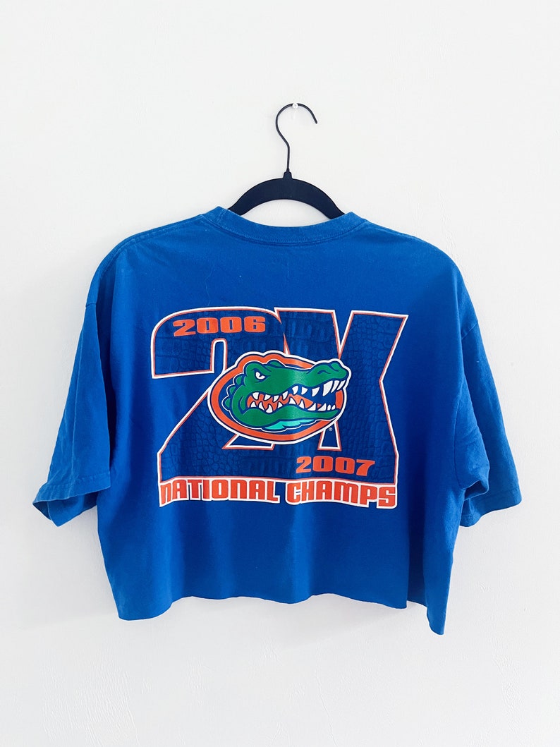 Upcycled National Champions University of Florida Cropped Tee // UF ...