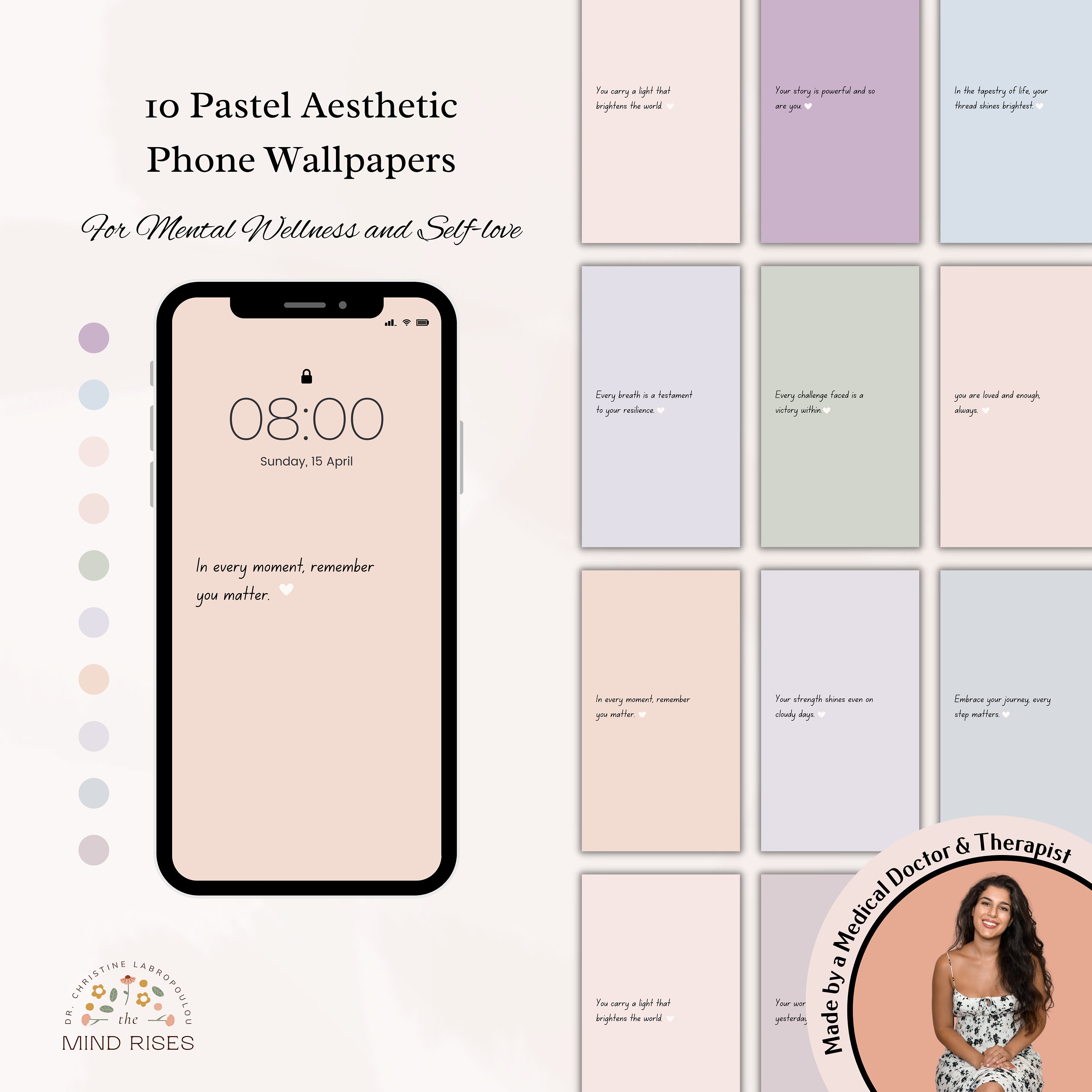 Affirmation Wallpapers for Mental Wellness 10 Pastel Wallpapers ...