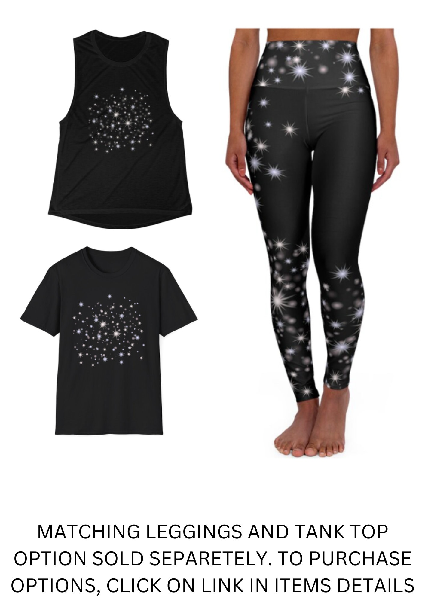 Silver Stars T-shirt, Sparkling Star Tee, Celestial Shirt, Womans ...