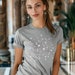 Silver Stars T-shirt, Sparkling Star Tee, Celestial Shirt, Womans ...