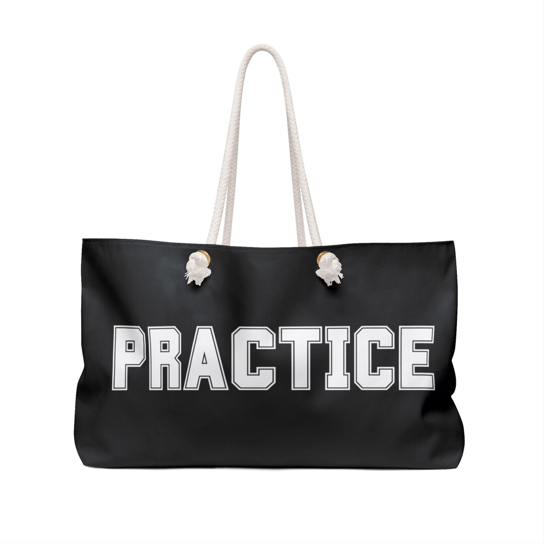 Yoga Practice Tote Bag: Black & White Inspirational Design - Etsy
