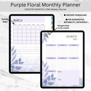 Daily Planner Goodnotes Template, Undated, Digital Planner Pdf, Cute ...