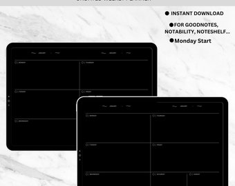 Daily Planner Goodnotes Template, Undated, Digital Planner Pdf, Cute ...