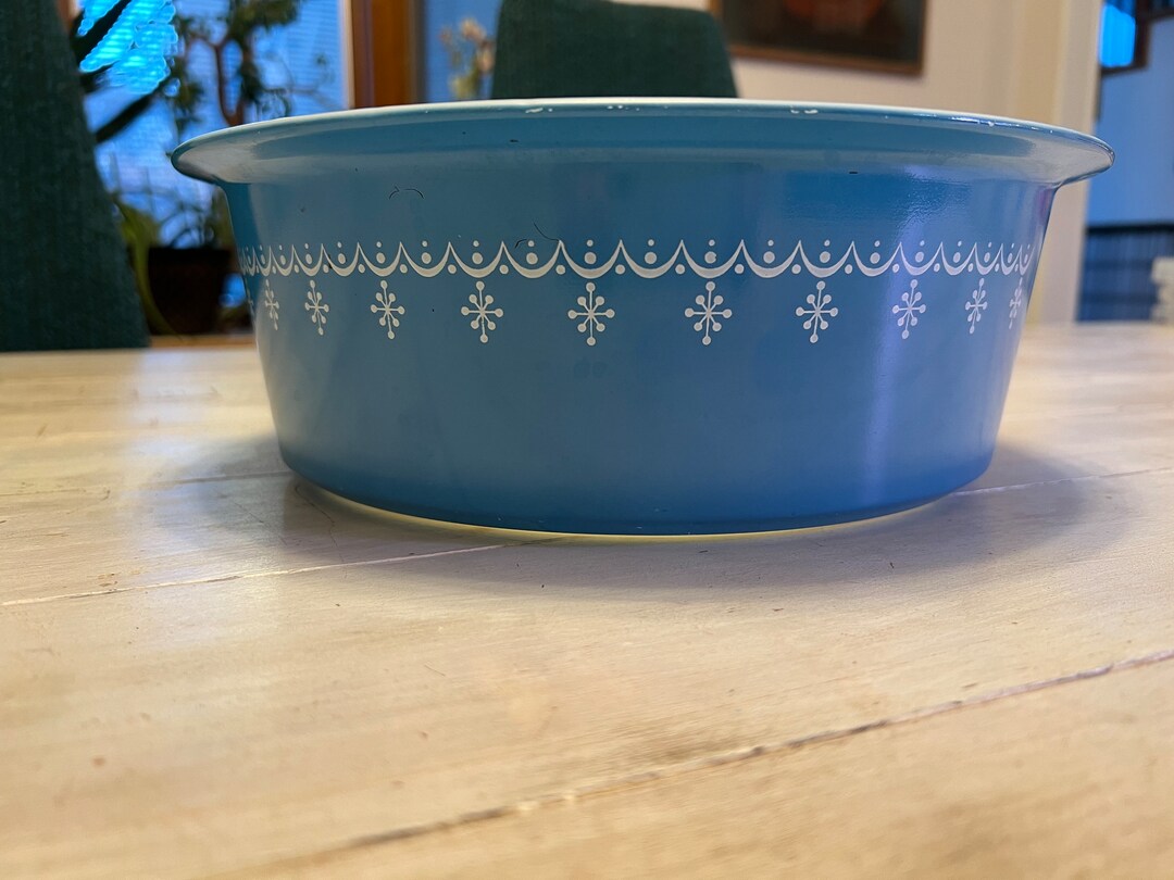 Vintage Pyrex Blue Snowflake Garland 664 Big Bertha 4 Qt NO LID - Etsy