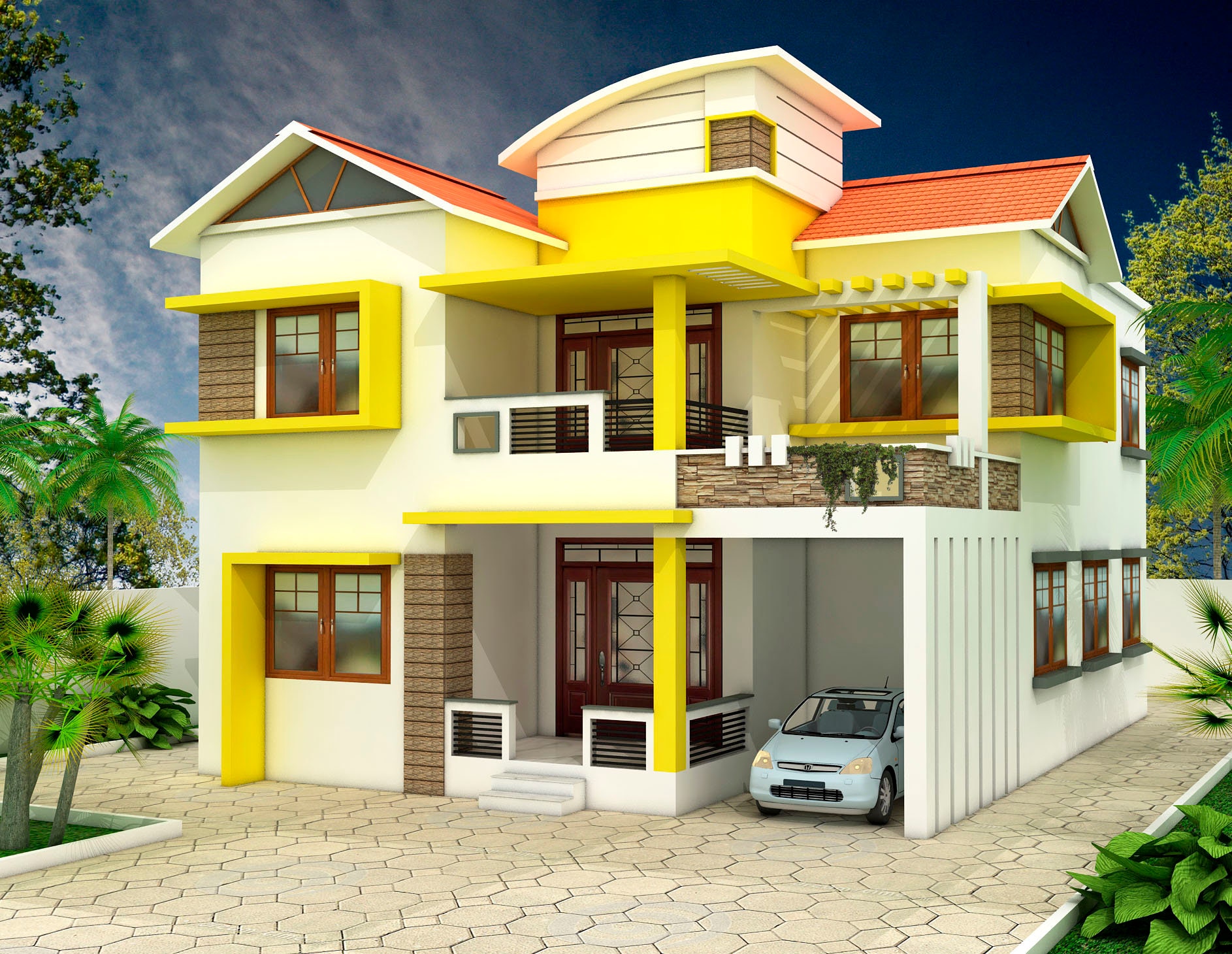 Duplex House Design - Etsy