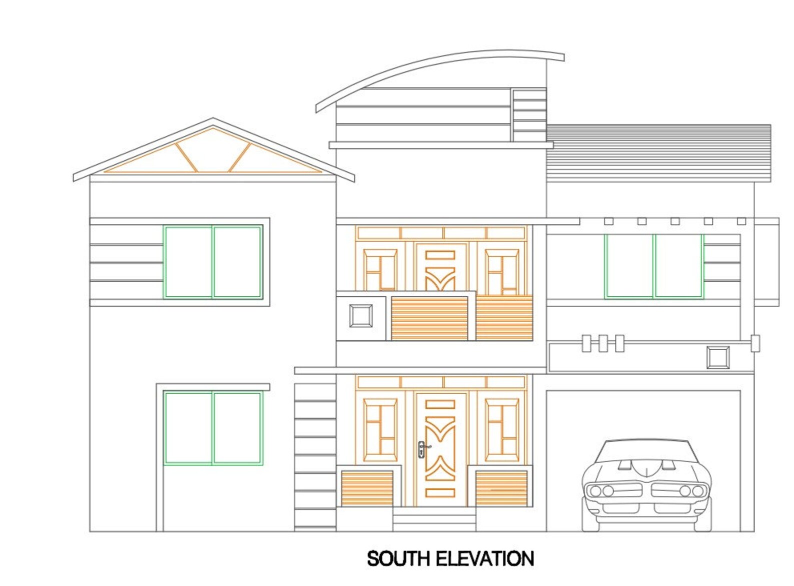 Duplex House Design - Etsy