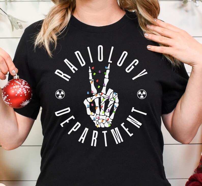 Radiology Christmas Shirt, Christmas Radiology Department Tshirt, Rad ...