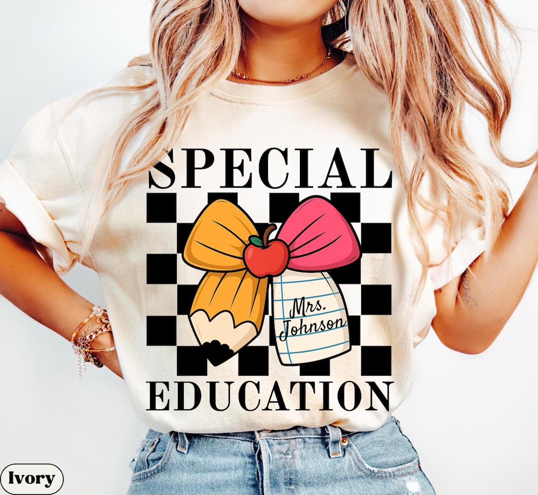 Custom Special Education Teacher Comfort Colors Shirt, SPED Teacher ...