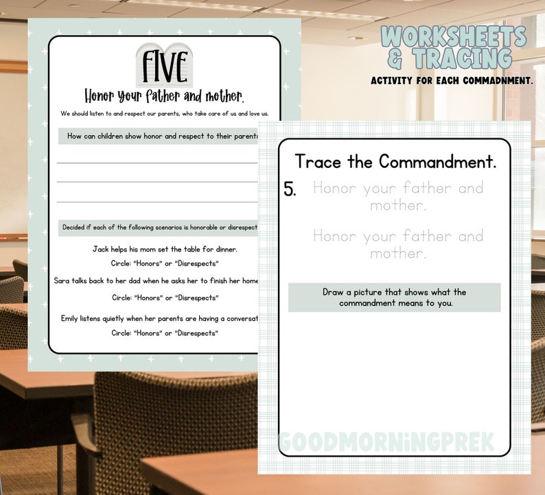 Ten Commandments Workbook | 10 Commandments Craft | Homeschool Bible ...