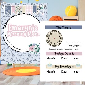 Winter Morning Menu | Kindergarten Morning Menu | Homeschool Morning ...