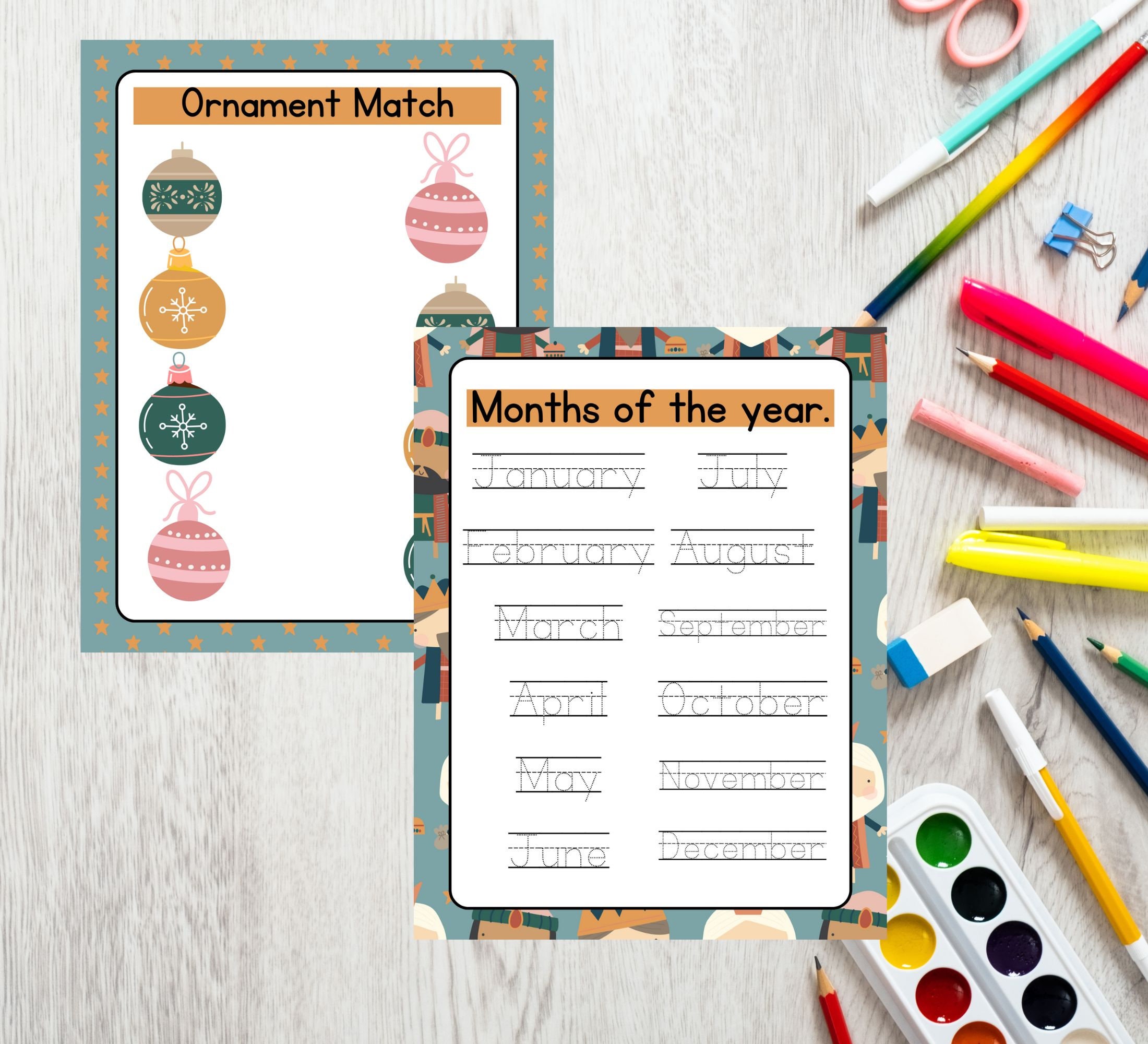 Christmas Story Morning Menu | Christmas Nativity Worksheets ...
