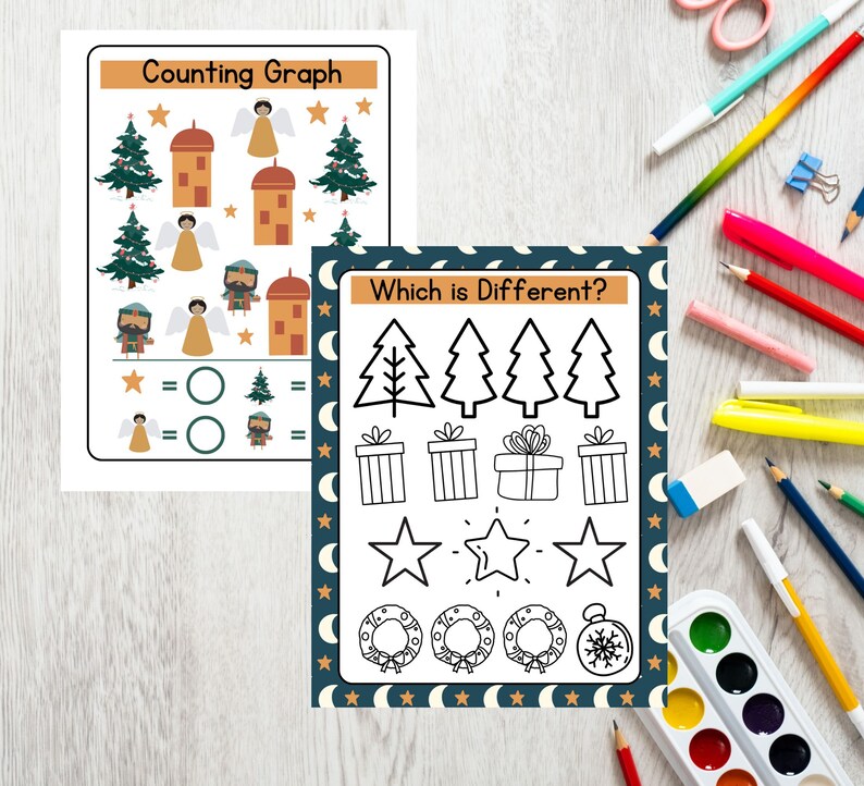 Christmas Story Morning Menu | Christmas Nativity Worksheets ...