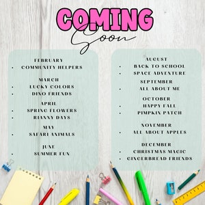 Preschool Workbooks 24 Themes Growing Bundle Preschool Year Curriculum ...