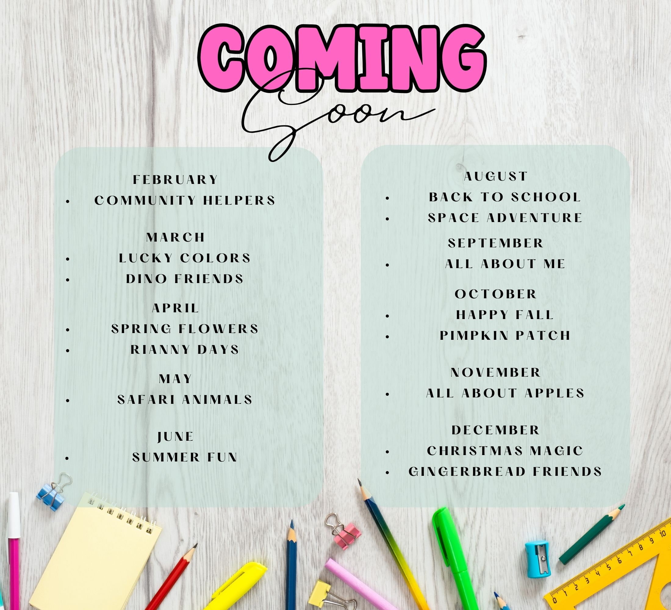 Preschool Workbooks 24 Themes Growing Bundle Preschool Year Curriculum ...