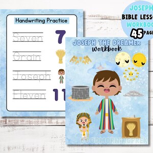 Joseph the Dreamer Bible Lesson Workbook | Joseph the Dreamer Craft ...