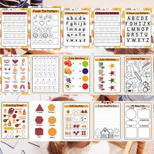 Thanksgiving Fall Morning Menu | Kindergarten Morning Menu | Homeschool ...