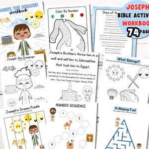 Joseph the Dreamer Bible Activity Workbook: Homeschool & Sunday School ...
