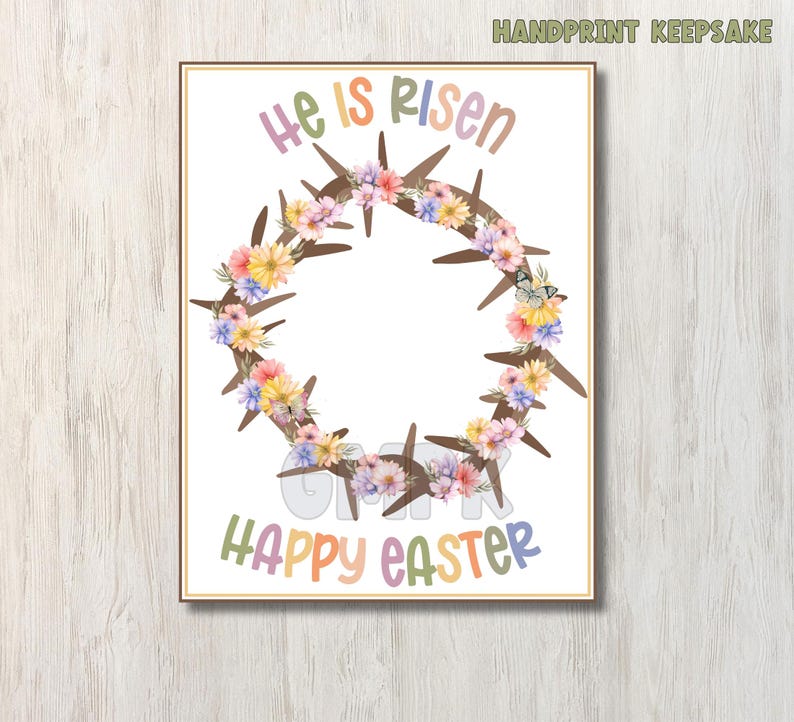 He is Risen EASTER Handprint Craft for Kids Toddlers Infants|sunday ...