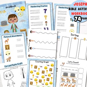 Joseph the Dreamer Bible Activity Workbook | Joseph the Dreamer Craft ...