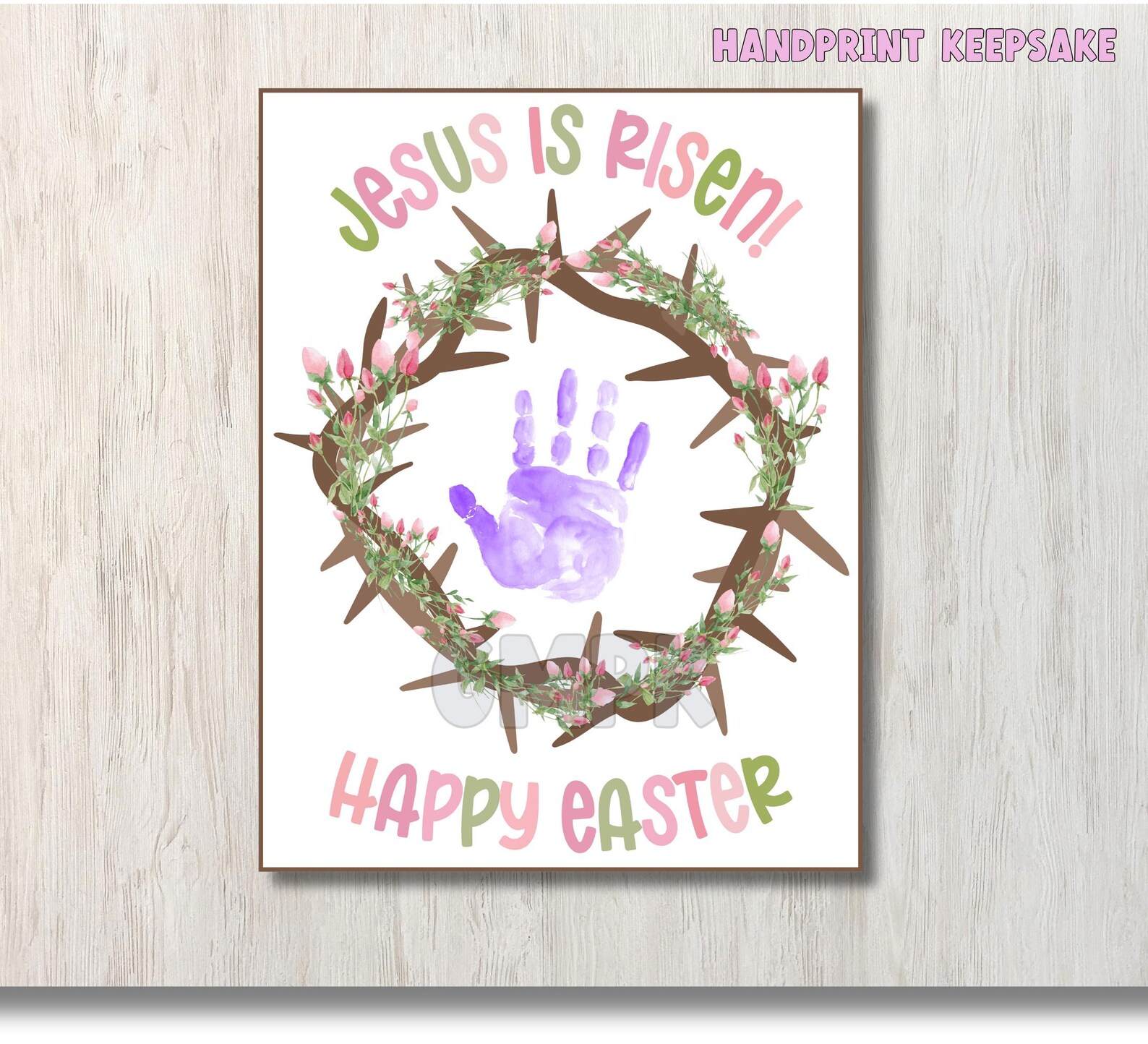 Jesus is Risen EASTER Handprint Craft for Kids Toddlers Infants|sunday ...
