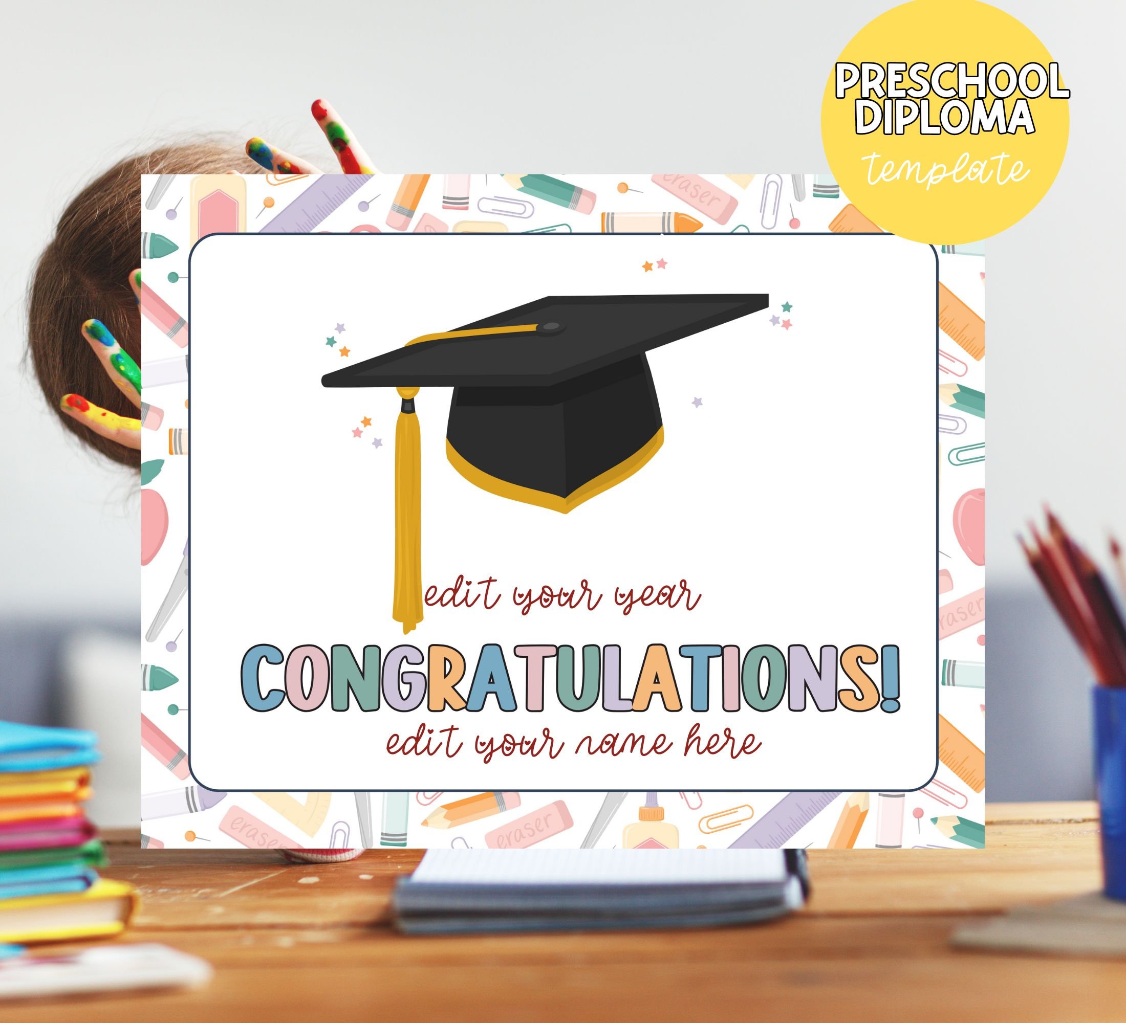Preschool Promotion Template | Preschool Graduation | Preschool Class ...