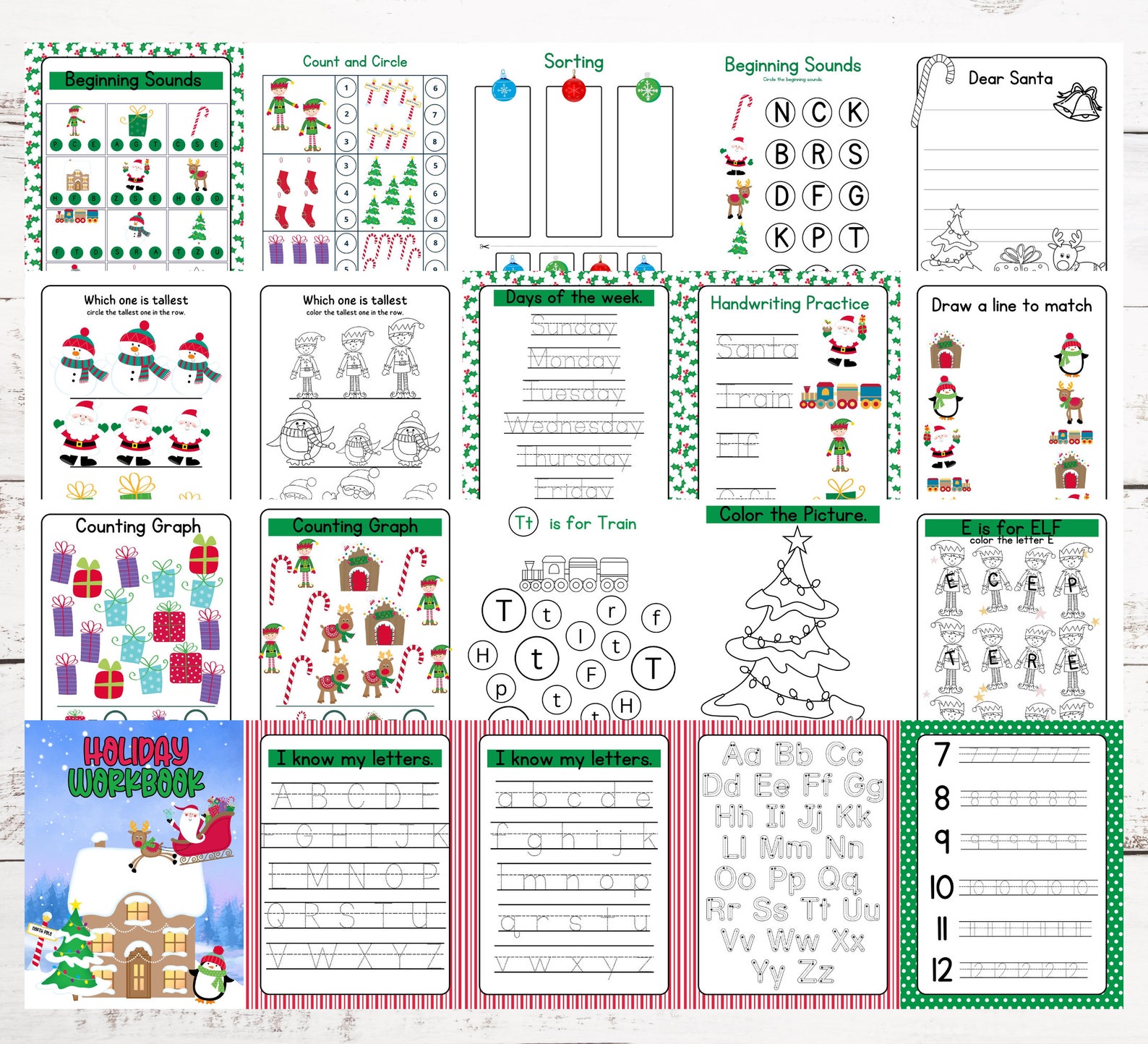 Christmas Winter Worksheet | Kindergarten Morning Menu | Home SCHOOL ...