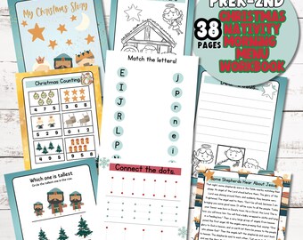 Christmas Story Morning Menu | Christmas Nativity Worksheets ...