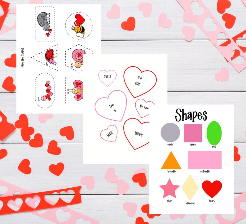 Valentine Preschool Worksheet: Number Writing Practice (PDF) - Etsy