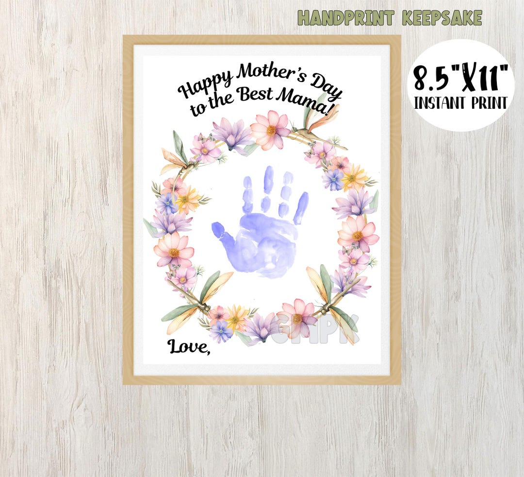 MOTHER'S Day Handprint Craft for Kids Toddlers Infants|sunday School ...