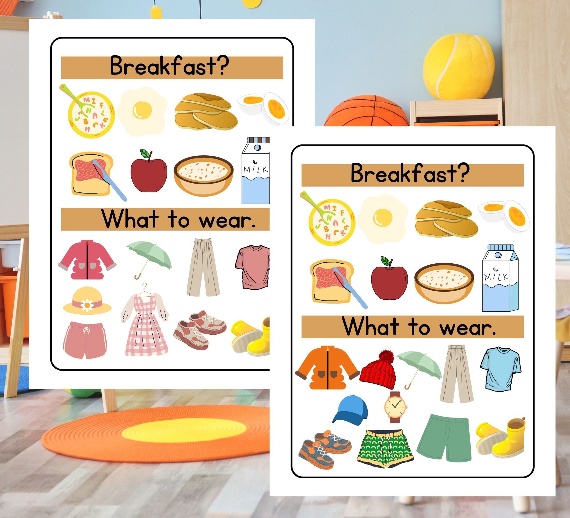 Fall Morning Menu | Preschool Morning Menu | Homeschool Morning ...