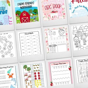 Preschool Workbooks 24 Themes Growing Bundle Preschool Year Curriculum ...