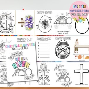 Christian Easter Workbook | Handprint Craft | Christian Morning Menu ...