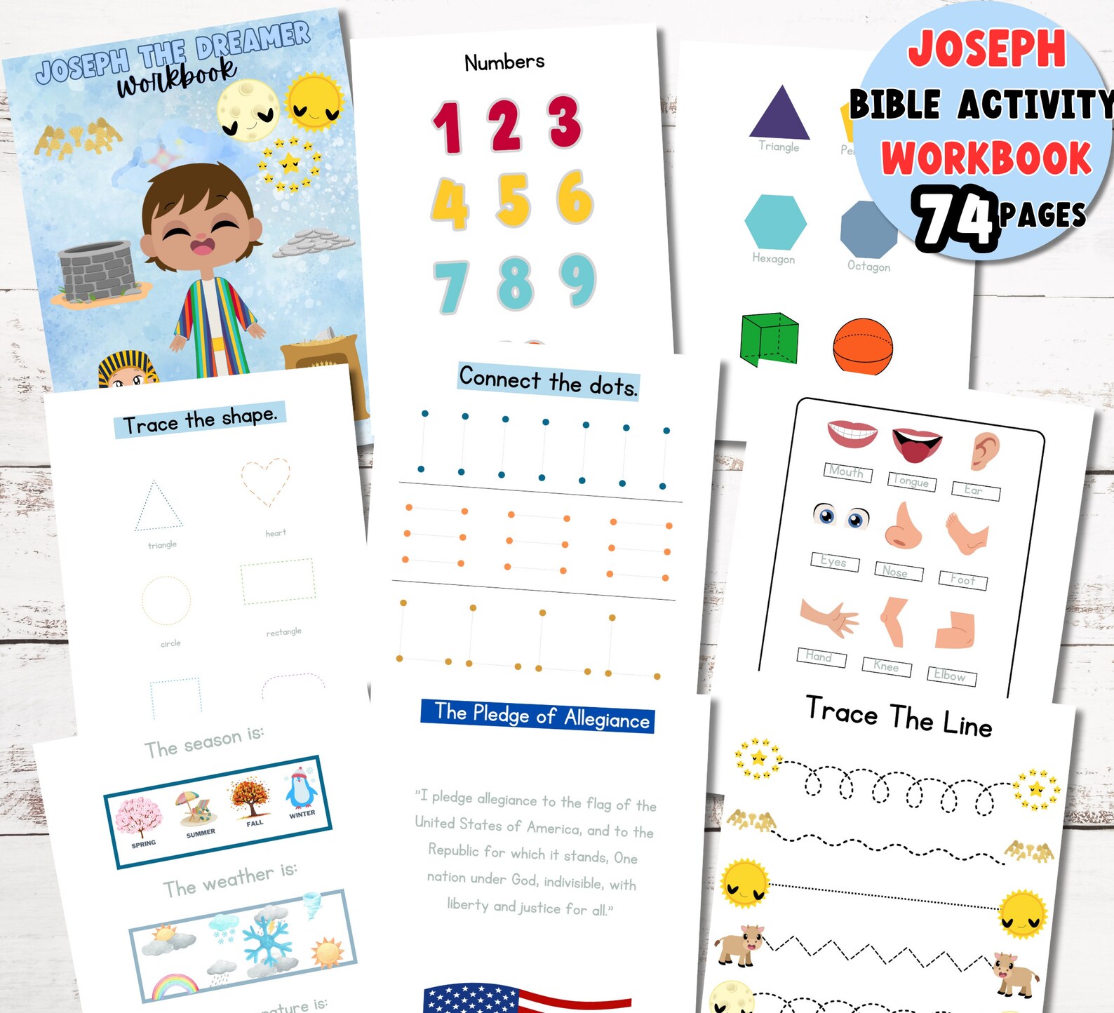 Joseph the Dreamer Bible Activity Workbook | Joseph the Dreamer Craft ...