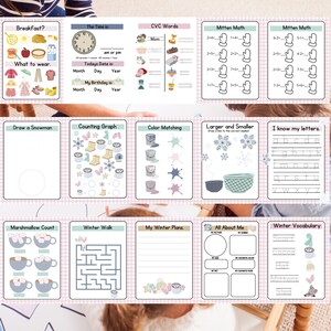 Winter Morning Menu | Kindergarten Morning Menu | Homeschool Morning ...
