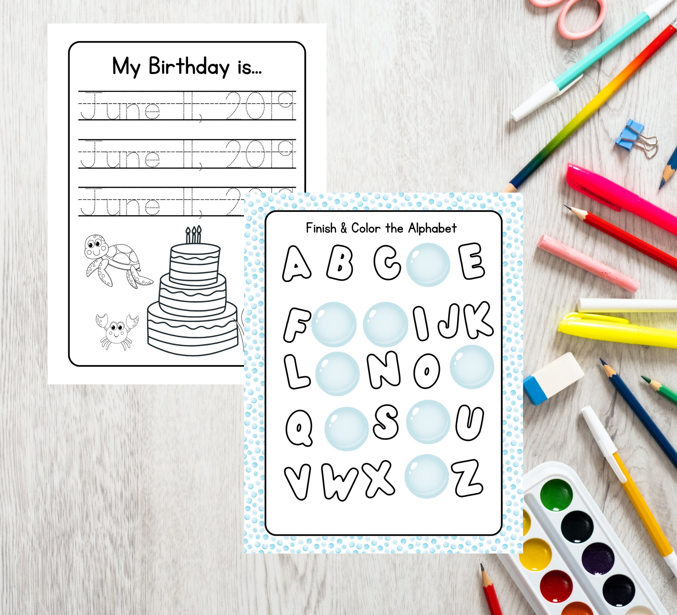 Ocean Preschool Morning Menu Homeschool Morning Activity - Etsy