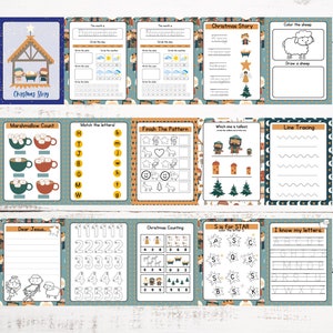 Christmas Story Morning Menu | Christmas Nativity Worksheets ...