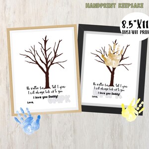 Father's Day Tree Handprint Art: Kids Keepsake Gift (digital Download ...